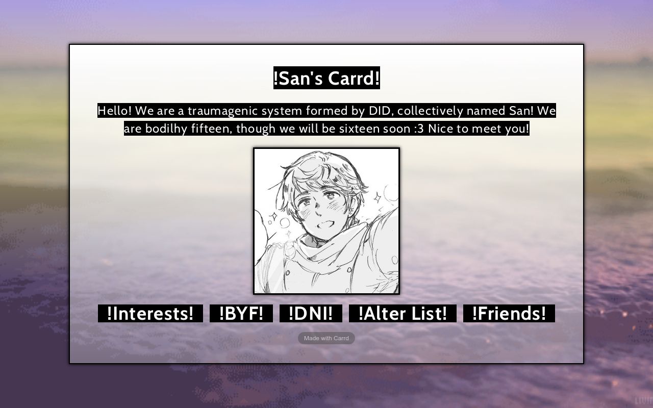 San's System Intro!